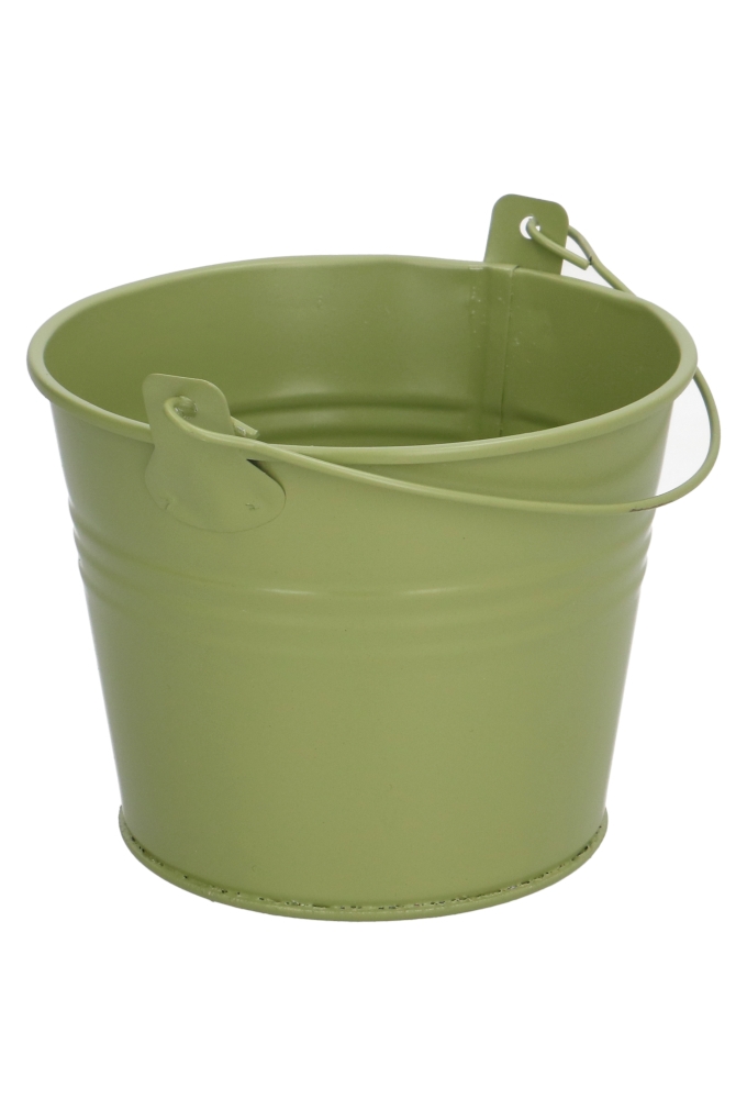 Blikken Emmertje Groen Rond Met Hengsel r11.7x9cm 1stuks Krabbendam ...