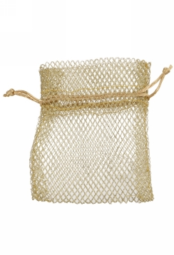 Luxe Kadozakjes Gold Metallic Gaas Met Koord Klein 9x12cm 10stuks ...