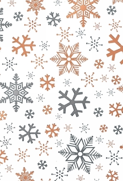 Kerstpapier Consumentenrollen Nordic Lights Snow White 70cm x 1.5m 1st ...