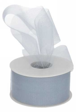 Tule Lint Grijs 50mm x 50meter Krabbendam Kadoverpakking